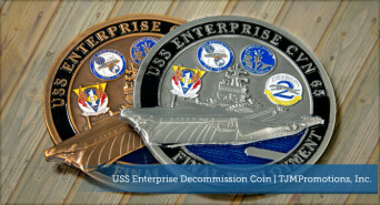 USS Enterprise Coins – Official Decommission - TJM Promos Inc.